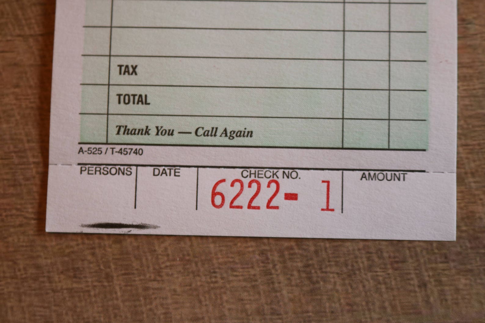 Green Guest Check | Etsy