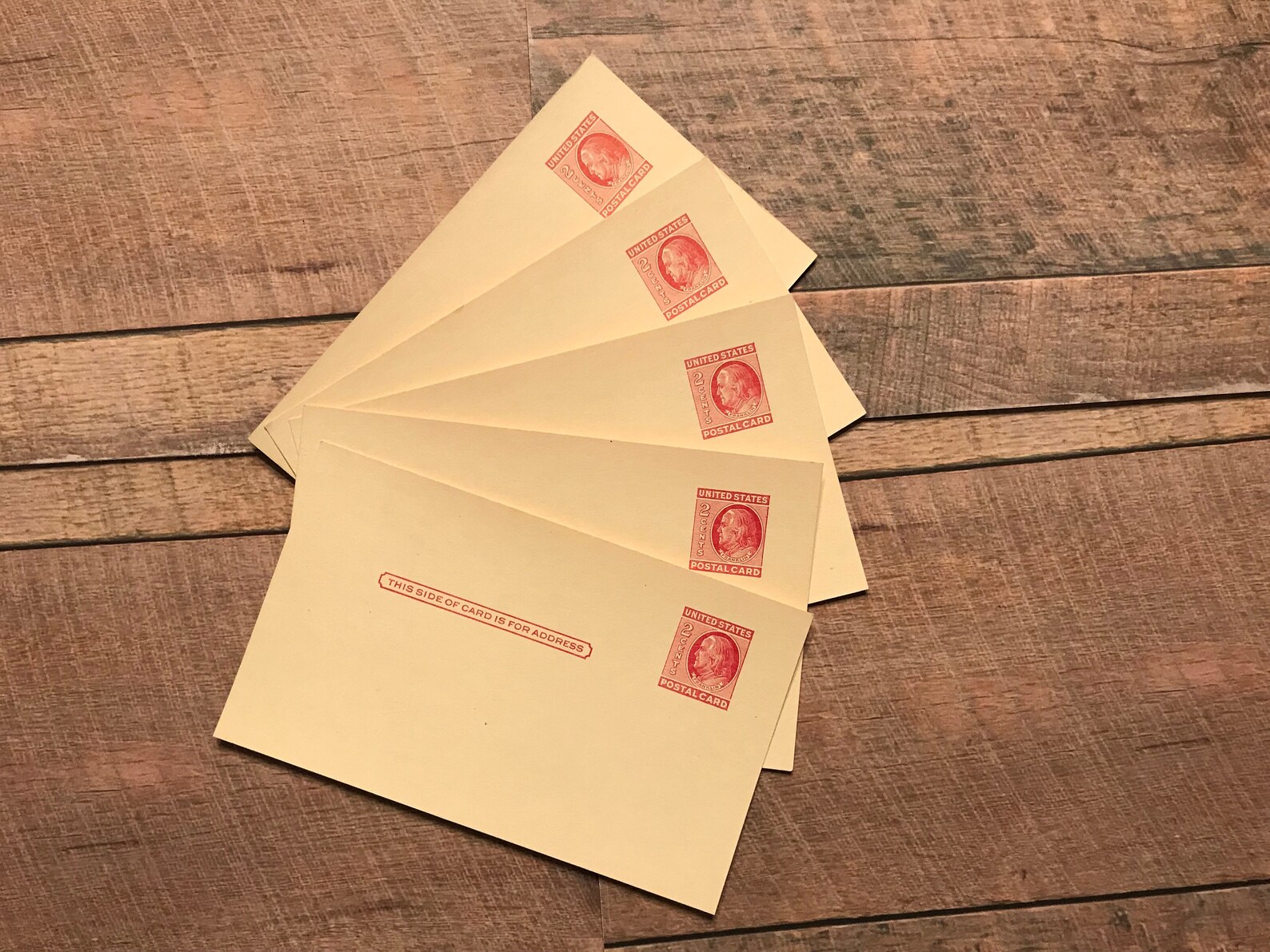 US Benjamin Franklin Postal Card 2 Cents 1950s - Etsy