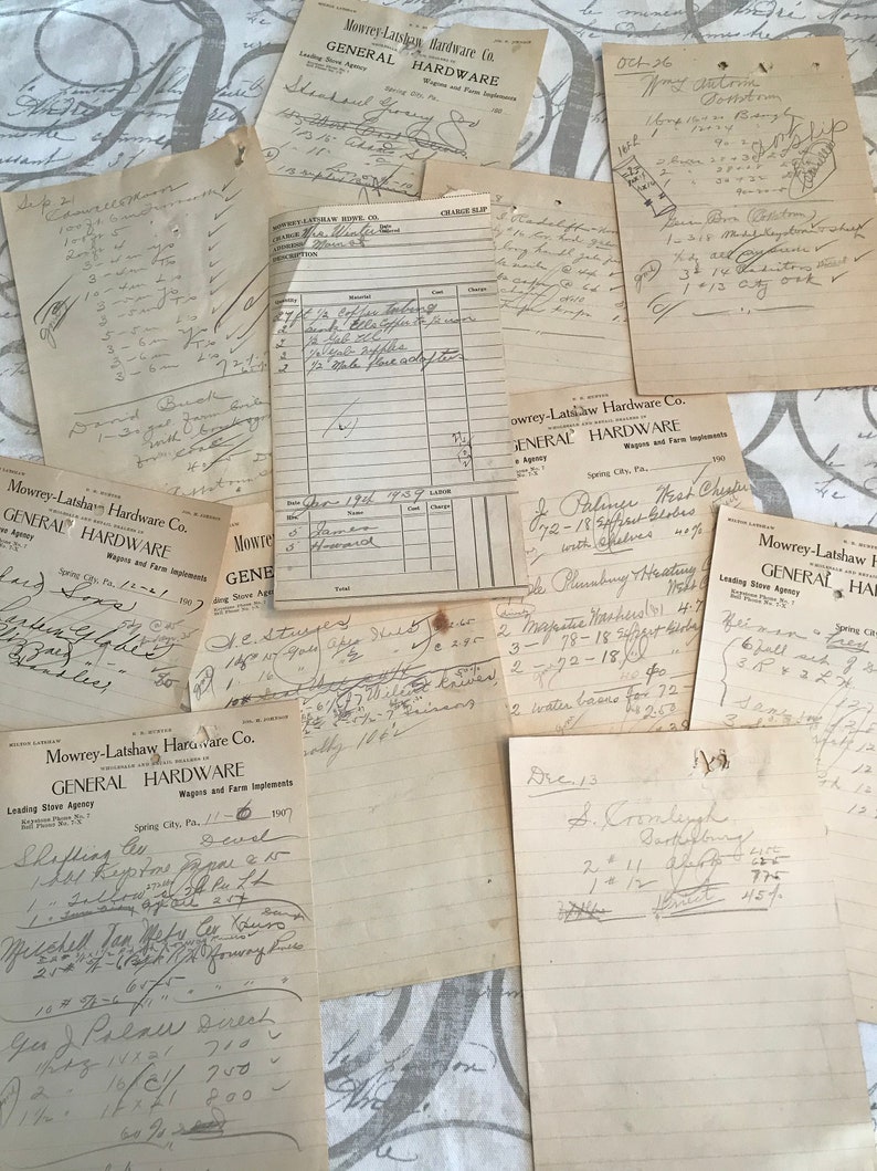 Mowery-latshaw Hardware Company Letterhead Dated 190_ - Etsy