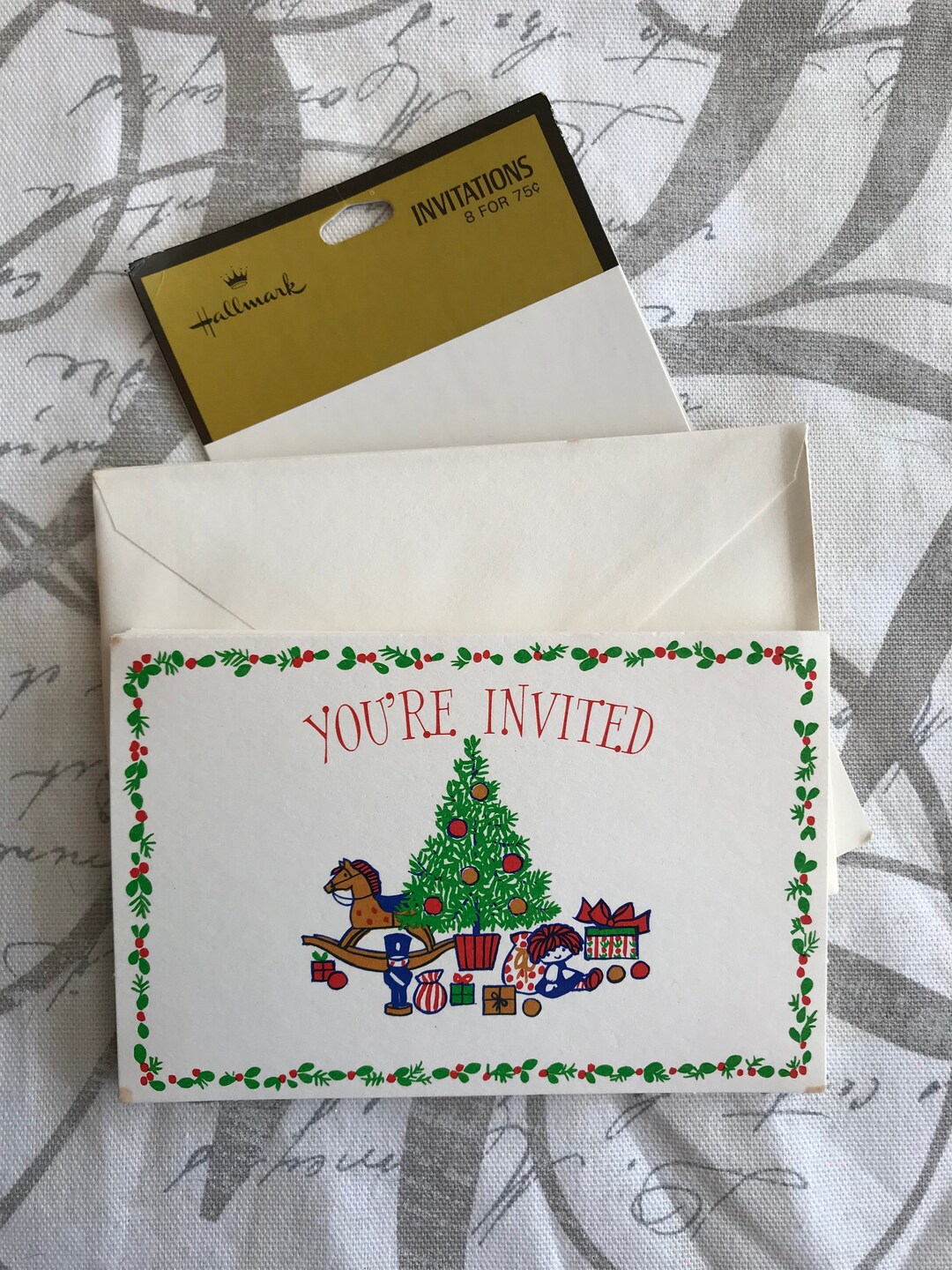 Set of 8 Hallmark Christmas Party Invitations and Envelopes - Etsy