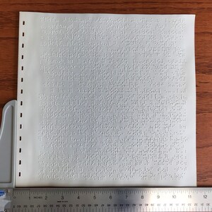 Large Vintage Braille Paper 11.25 x 23 | Etsy