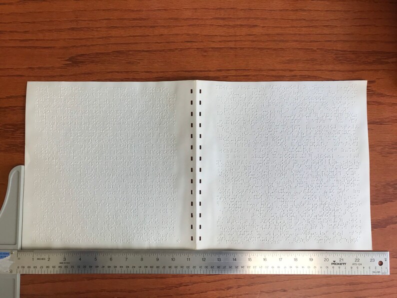 Large Vintage Braille Paper 11.25 x 23 | Etsy