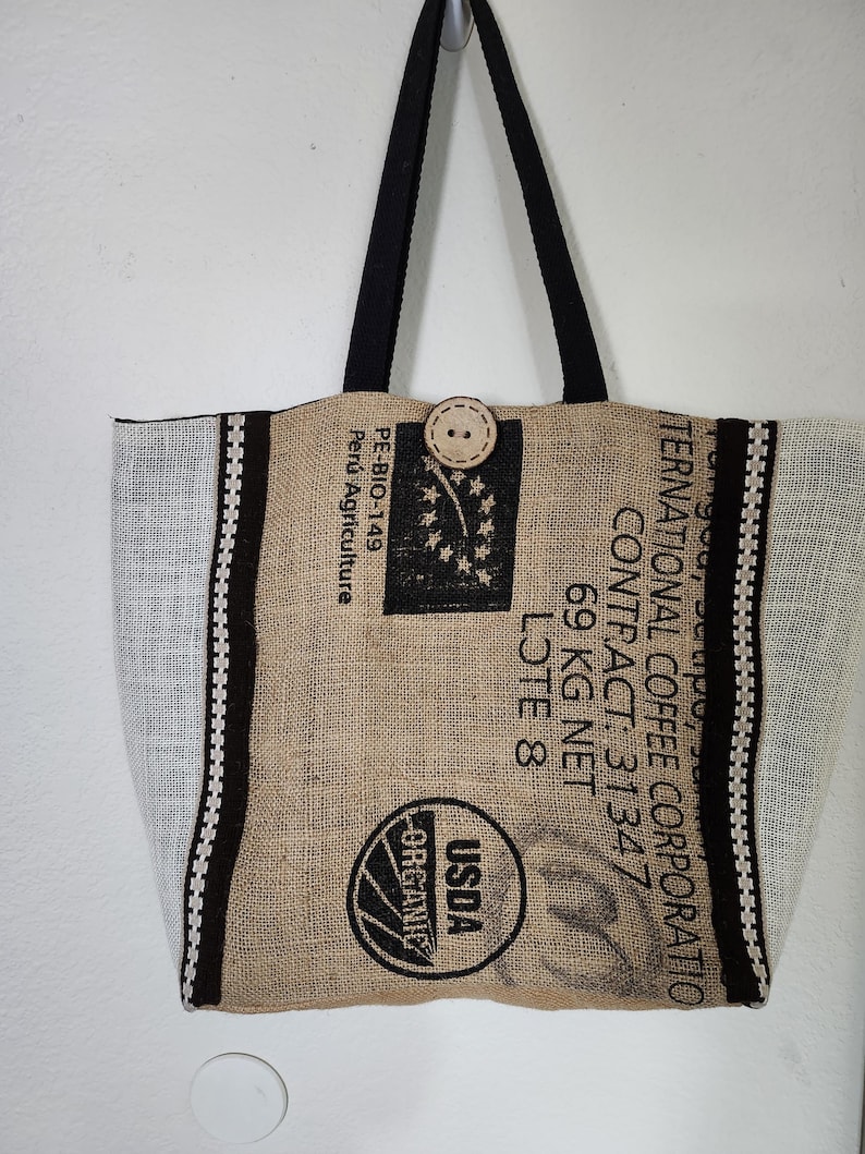 Tote Bag Made From Burlap Coffee Bean Sack - Etsy