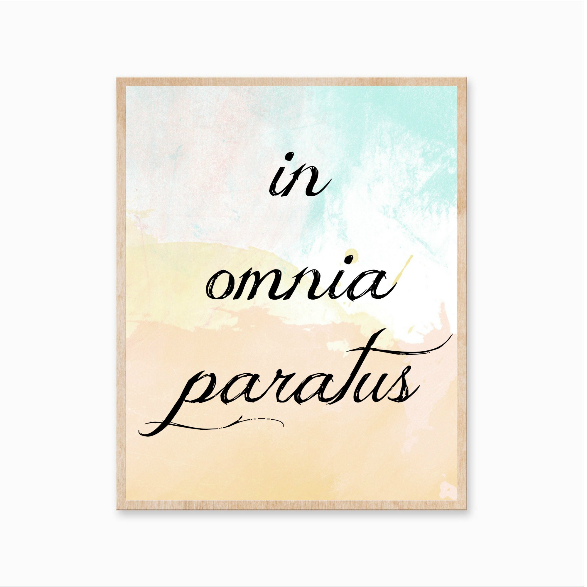 In Omnia Paratus, Gilmore Girl, TV Quote, Movie Poster, Stars Hollow, Home Decor, Wall Art ...