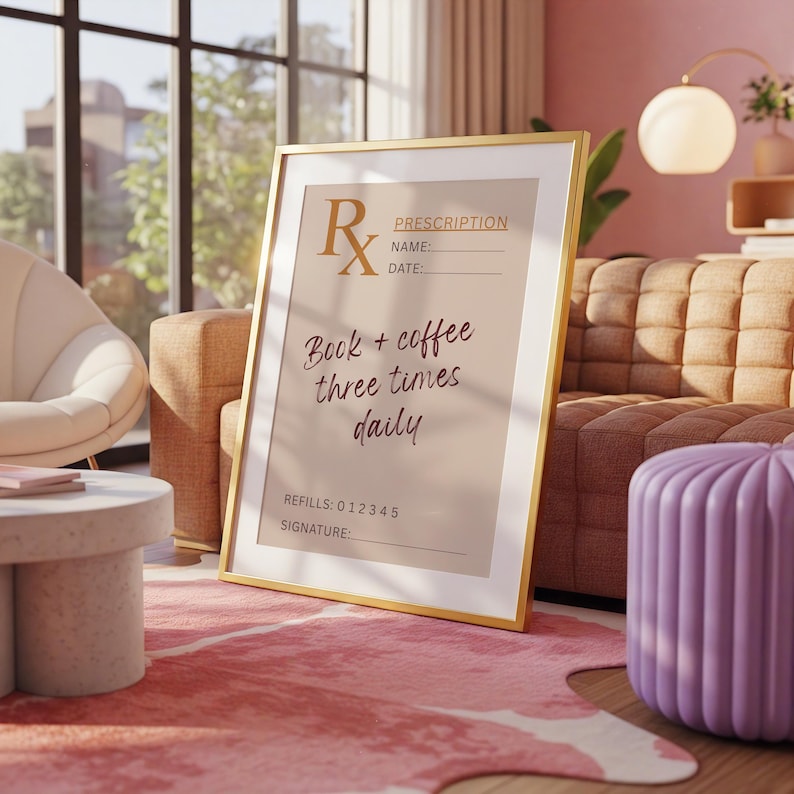 Book and Coffee Printable Book Lover Wall Art Cozy Reading Quote ...