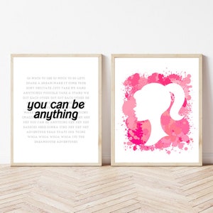 You Can Be Anything Lyrics Digital Print Barbie Song Poster Girls ...