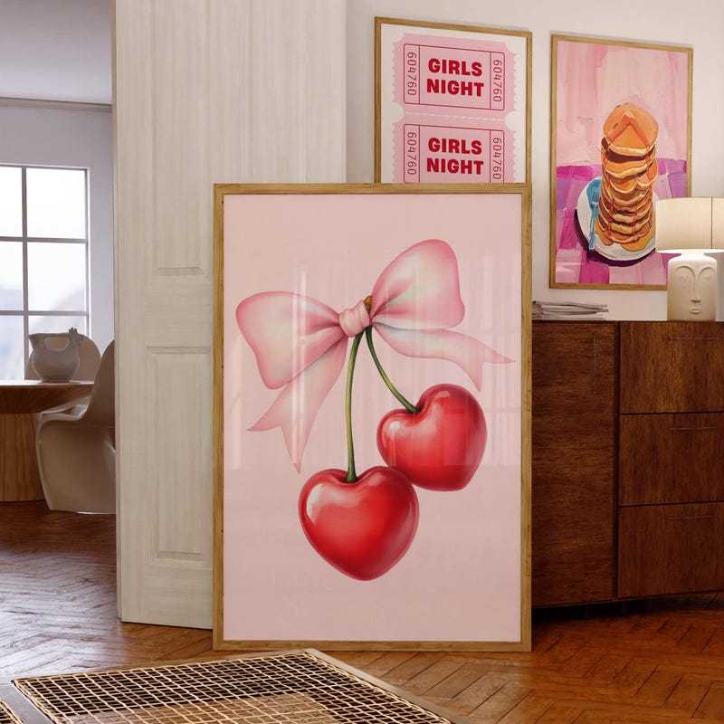 Cherry Wallpaper Preppy - Etsy