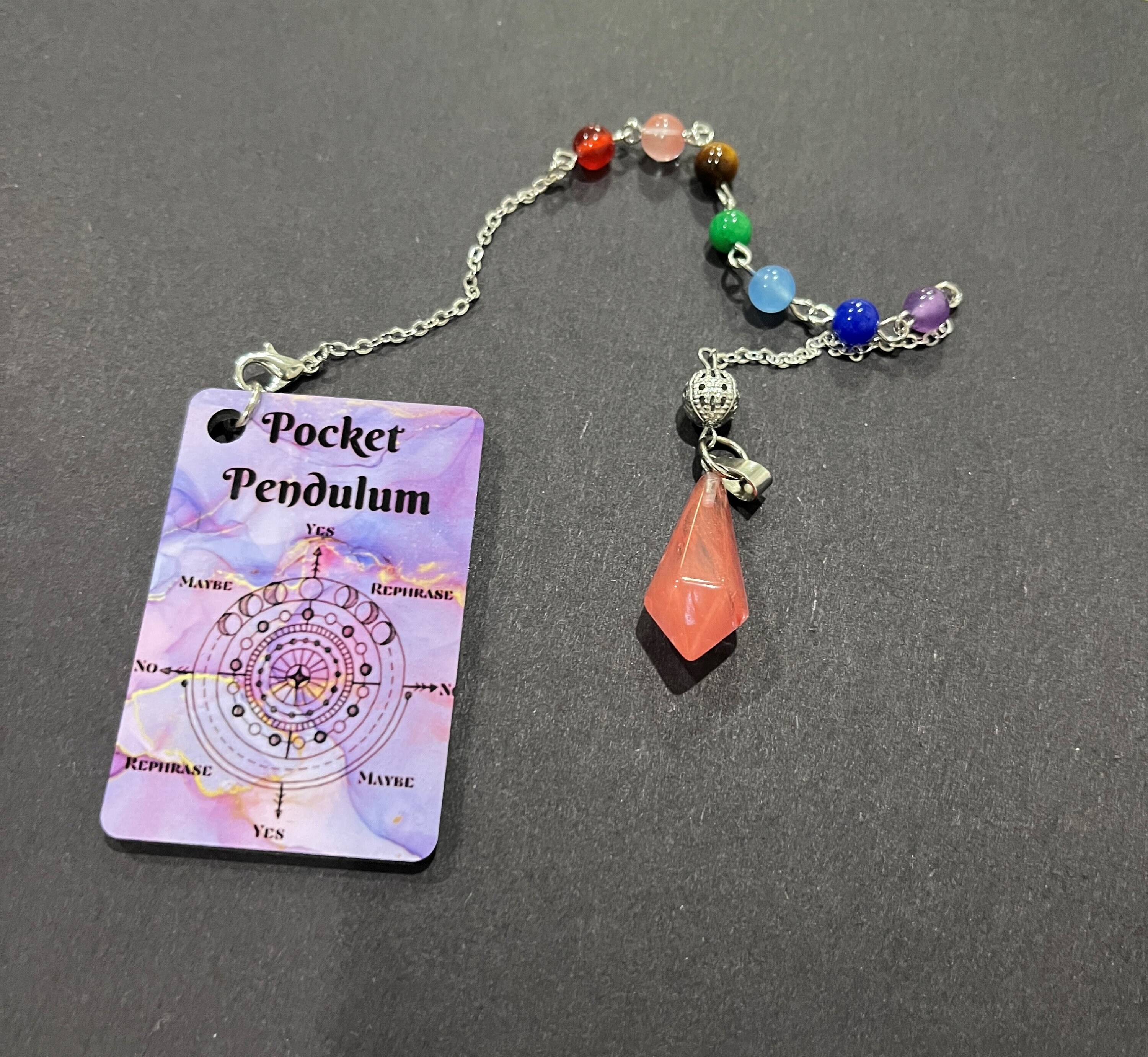Pocket Pendulum Board With Removable Crystal Pendulum - Etsy