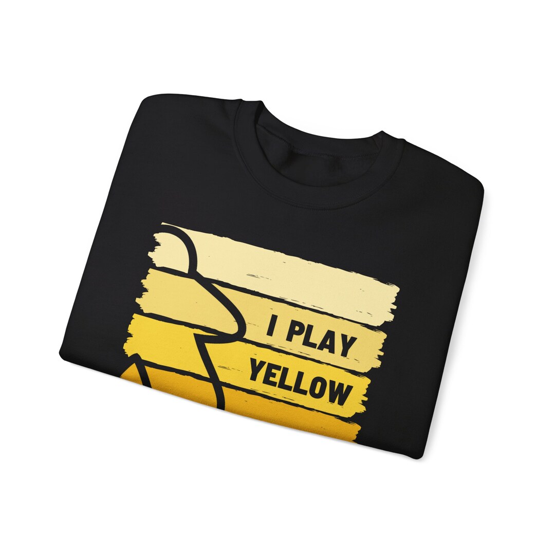 I Play Yellow | Yellow Player Color Sweatshirt | Gift for Board Gamer ...