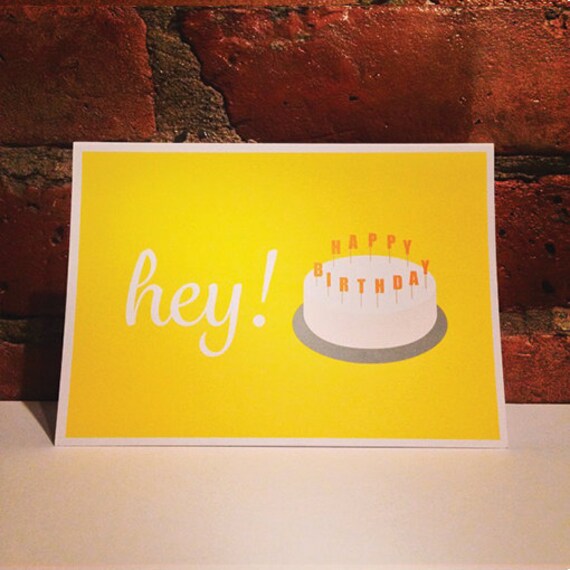 Hey Happy Birthday | Etsy