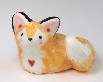 Ceramic fox | Etsy