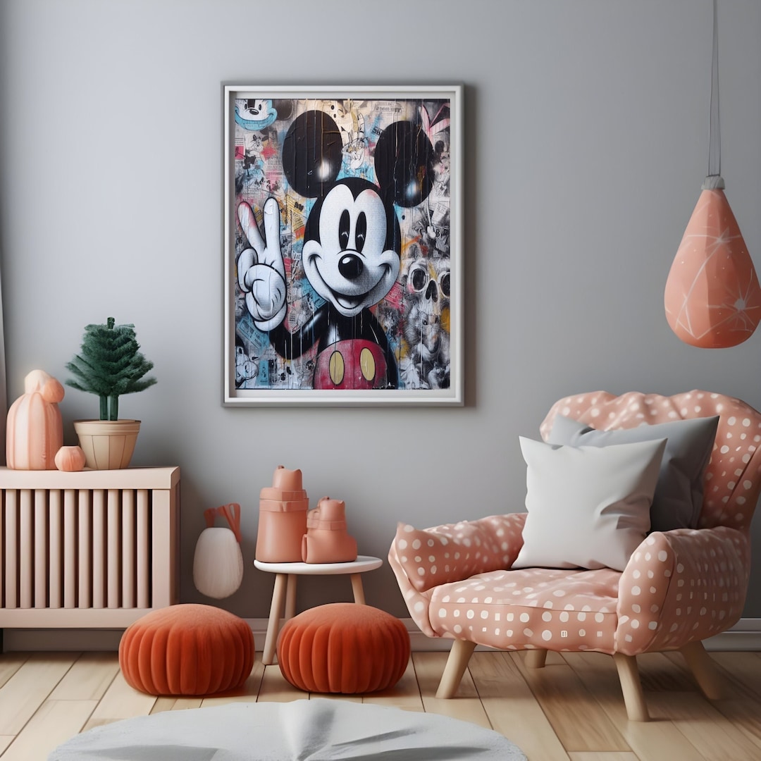 Mickey Mouse, Street Art, Digital Download, Printable Image, Digital ...
