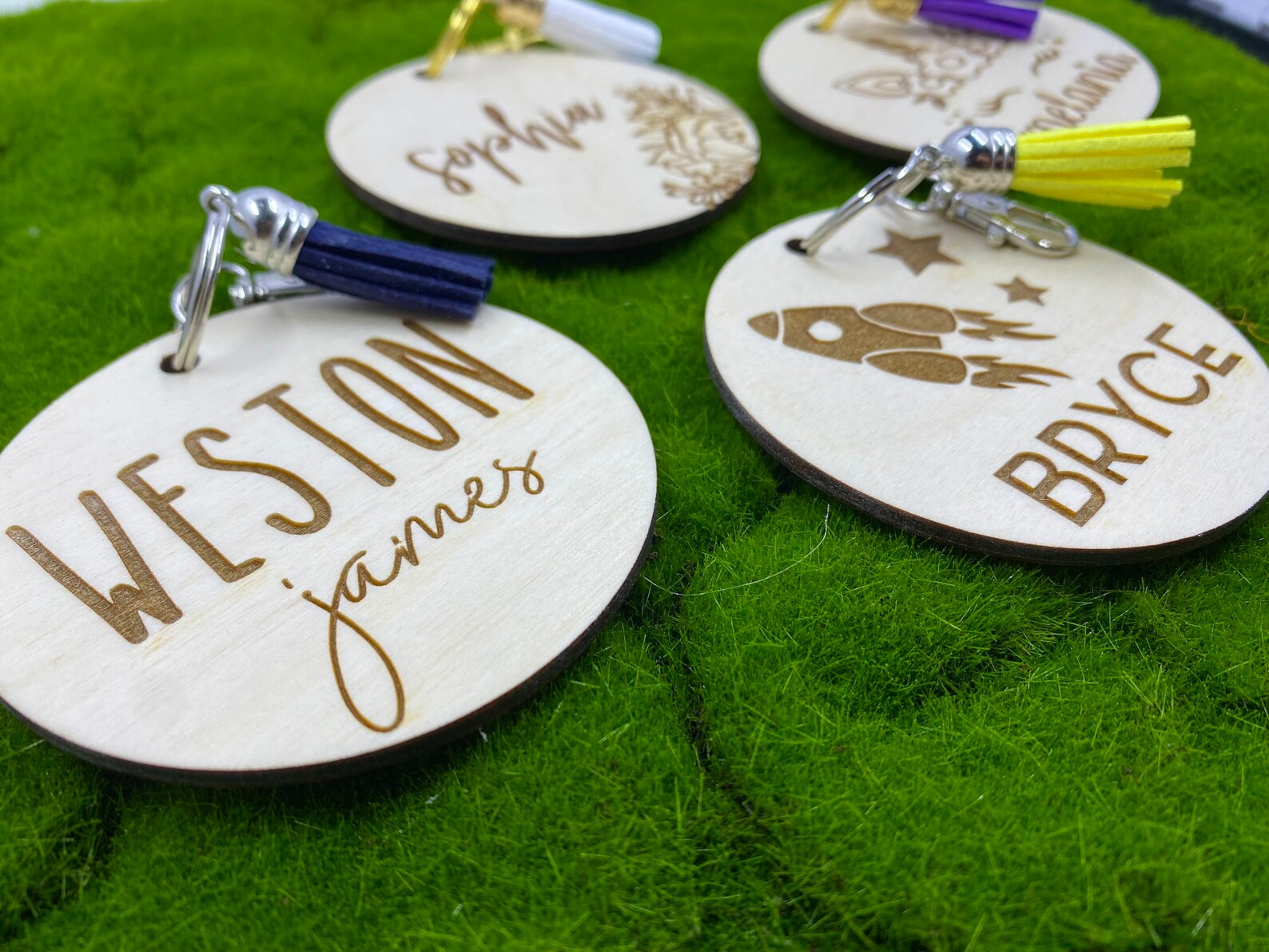 Back Pack Tag Keychain Lunch Bag Tag Keychain Diaper Bag | Etsy