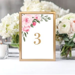 Wedding Program Menu Place Cards Table Numbers Template - Etsy