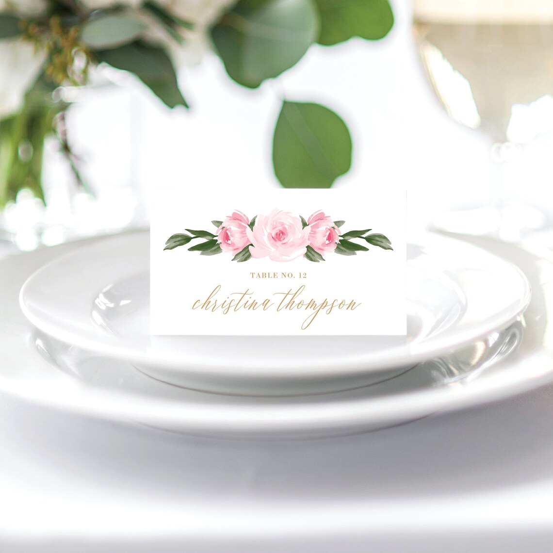 Wedding Program Menu Place Cards Table Numbers Template - Etsy