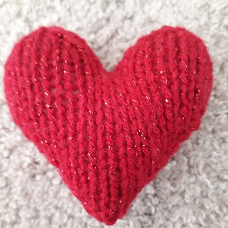 Hand Knitted Valentine - Etsy UK