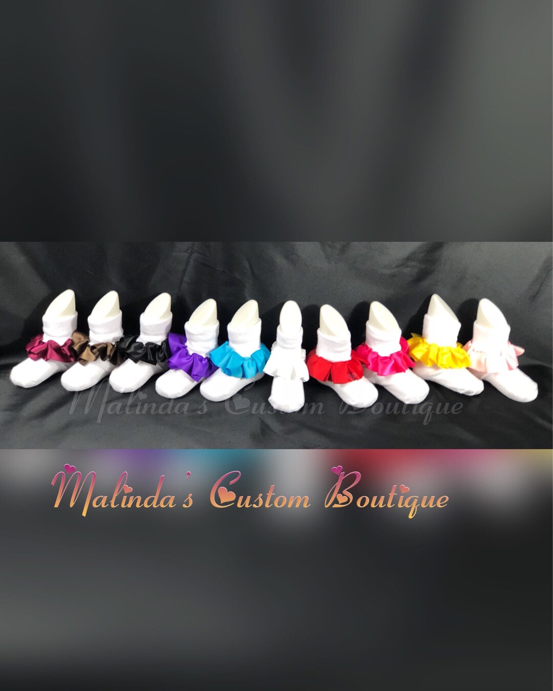 Ribbon Trimmed Socks, Lace Trimmed Socks , Ruffle Socks , Dress Socks ...