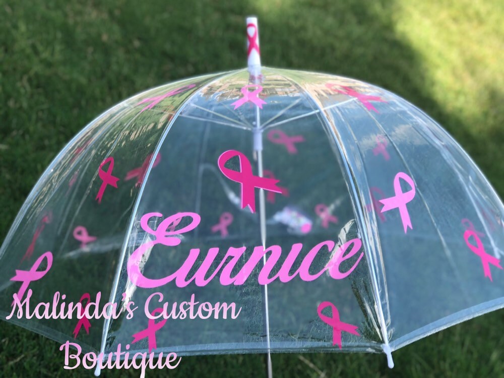 Cancer awareness umbrella Cancer ribbon umbrella survivor | Etsy