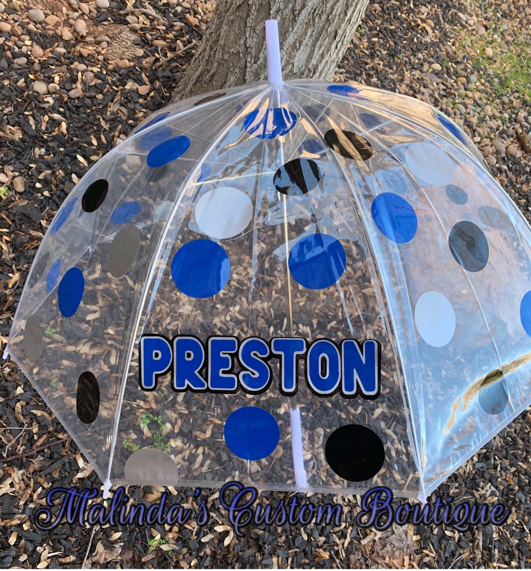 Police Colored Umbrella , Primary Colors Umbrella, Monogrammed Umbrella ...