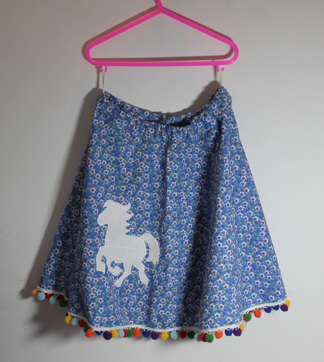 The Little White Horse. Applique and Bobble Trim for a 6 7 Year Old ...