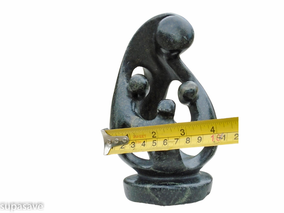 Handcrafted Stone Family Sculpture Modern Art Decor Family of 4 ...