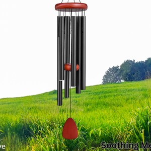 Outdoor Large Wind Chime Seven Real Copper Chimes Gentle Calming Sound ...