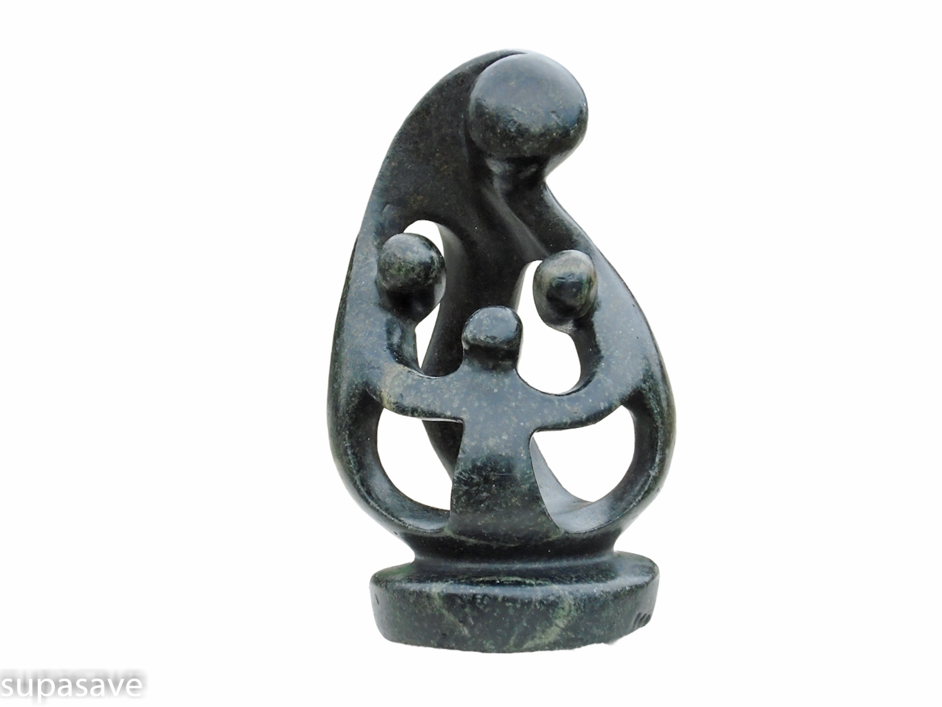 Handcrafted Stone Family Sculpture - Modern Art Decor - Family of 4 ...