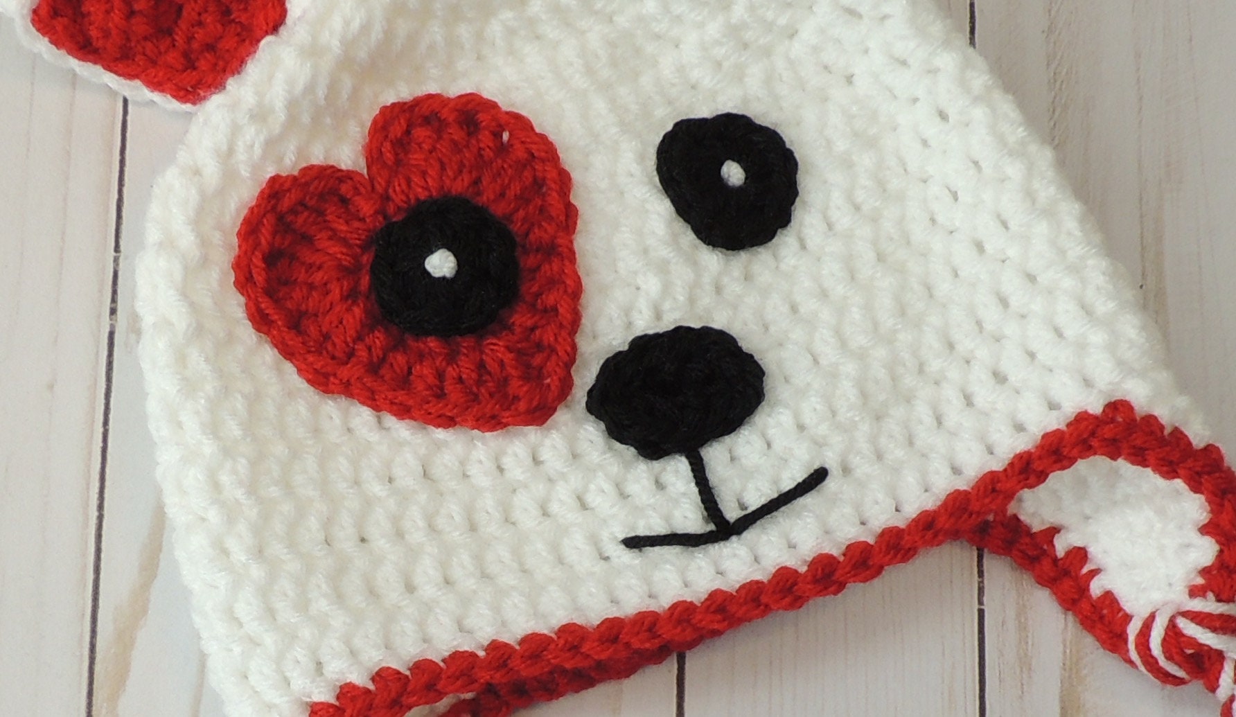 Crochet Puppy Love Valentine Heart Hat - Etsy