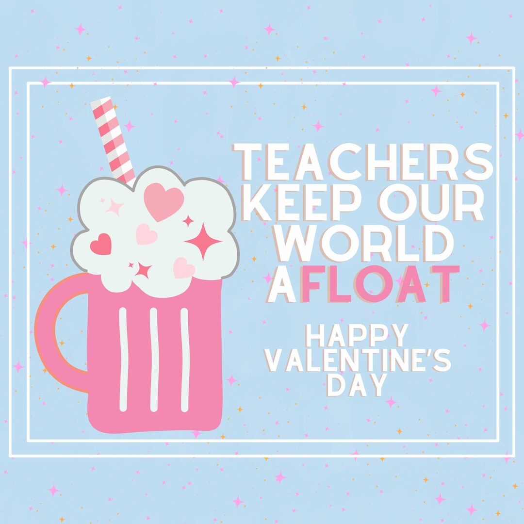 Teachers Keep Our World A-float, INSTANT DOWNLOAD, Root-beer Float Tag ...