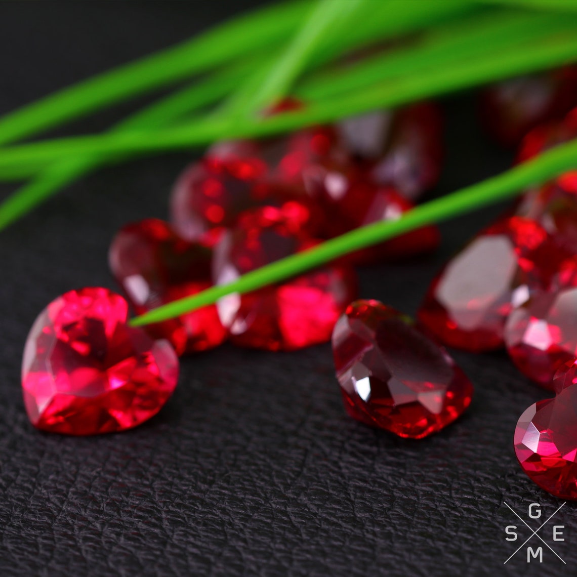 Heart Shape Ruby Loose Raspberry Red Gemstone for Jewelry Making ...