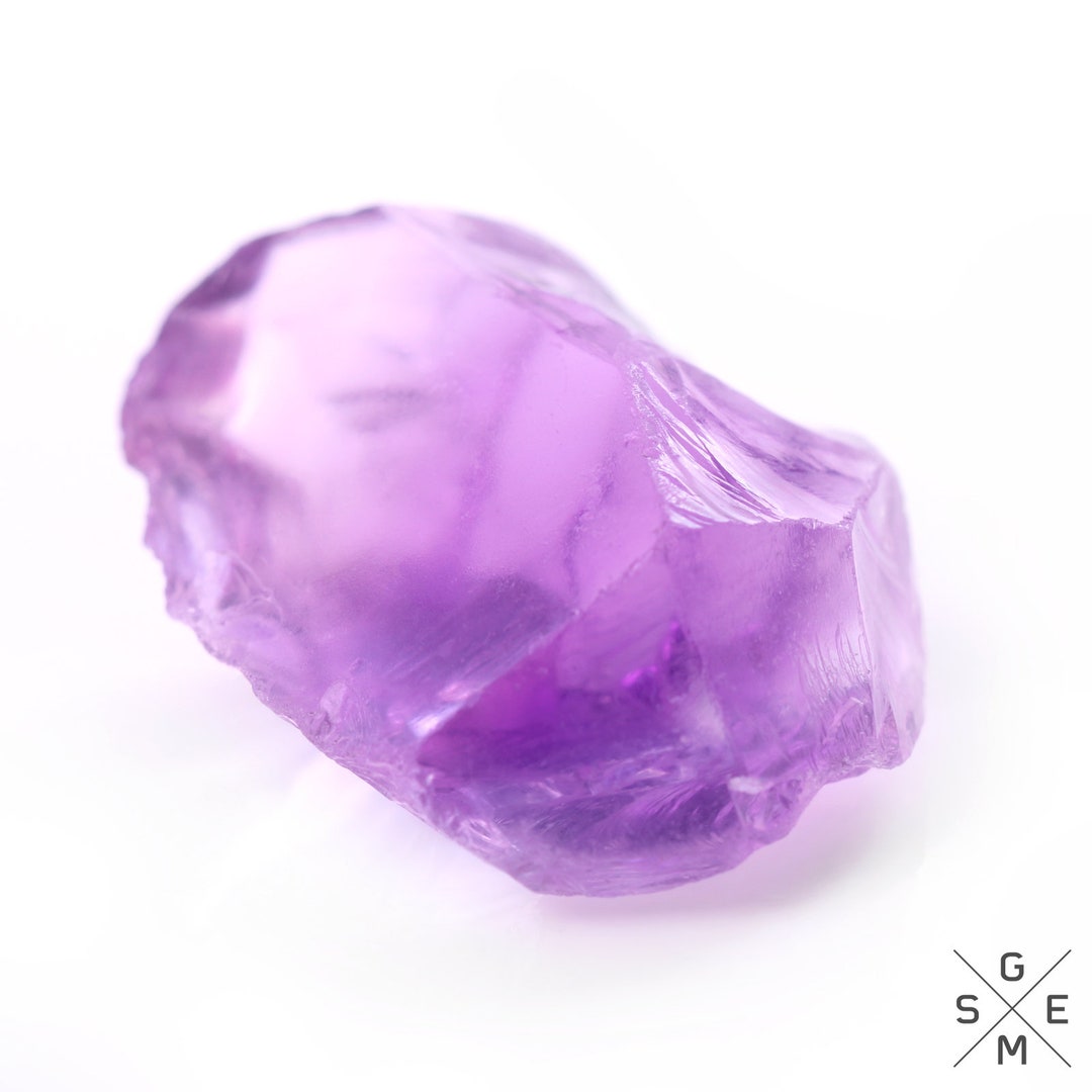 Amethyst 37ct. Raw Crystal Flawless Purple Rough Stone Natural - Etsy