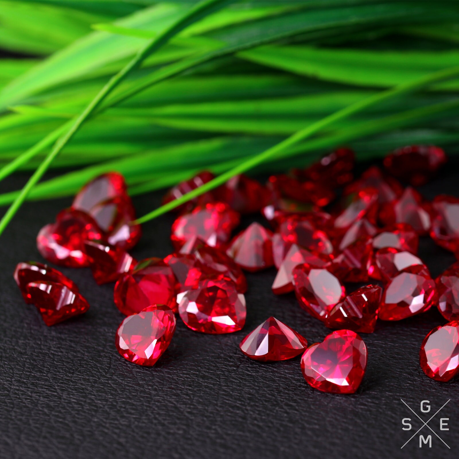 Heart Shape Ruby Loose Raspberry Red Gemstone for Jewelry Making ...