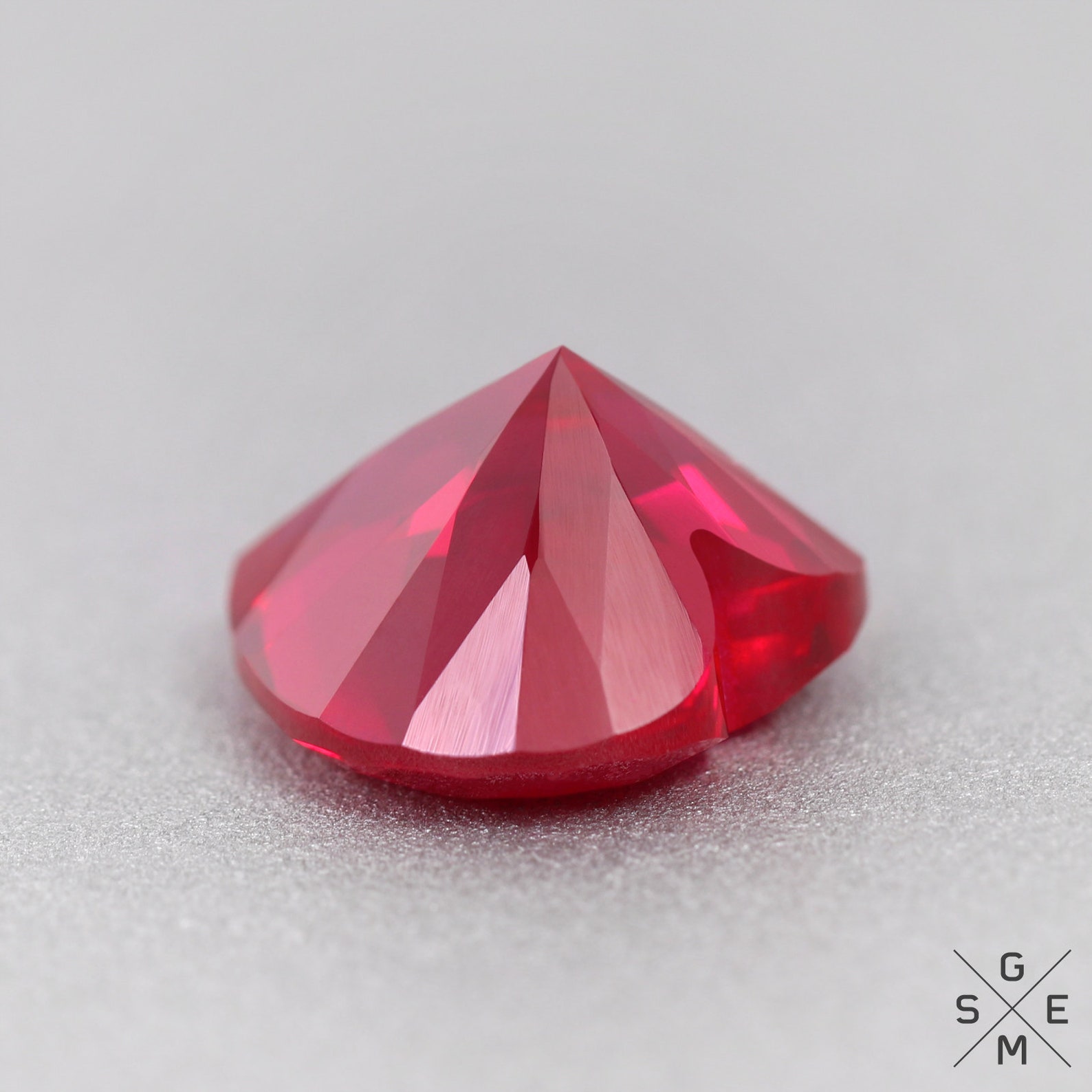 Heart Shape Ruby Loose Raspberry Red Gemstone for Jewelry Making ...