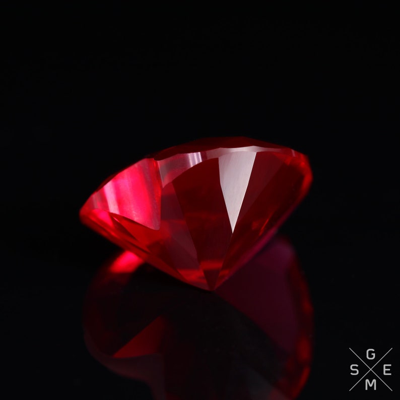 Heart Shape Ruby Loose Raspberry Red Gemstone for Jewelry Making ...