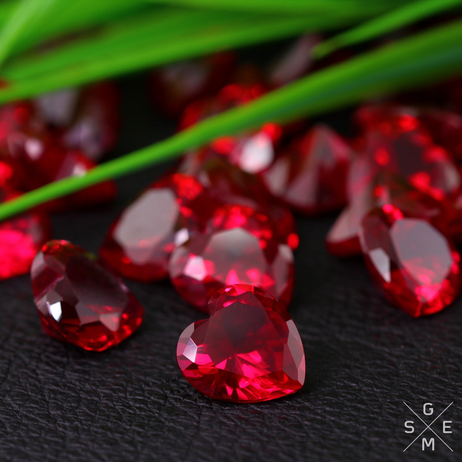 Heart Shape Ruby Loose Raspberry Red Gemstone for Jewelry Making ...