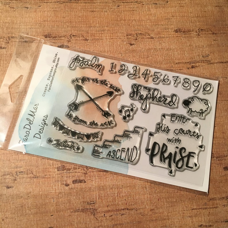 Psalms - Acrylic Stamps for Bible Journaling, Scrapbooking, Card Making ...