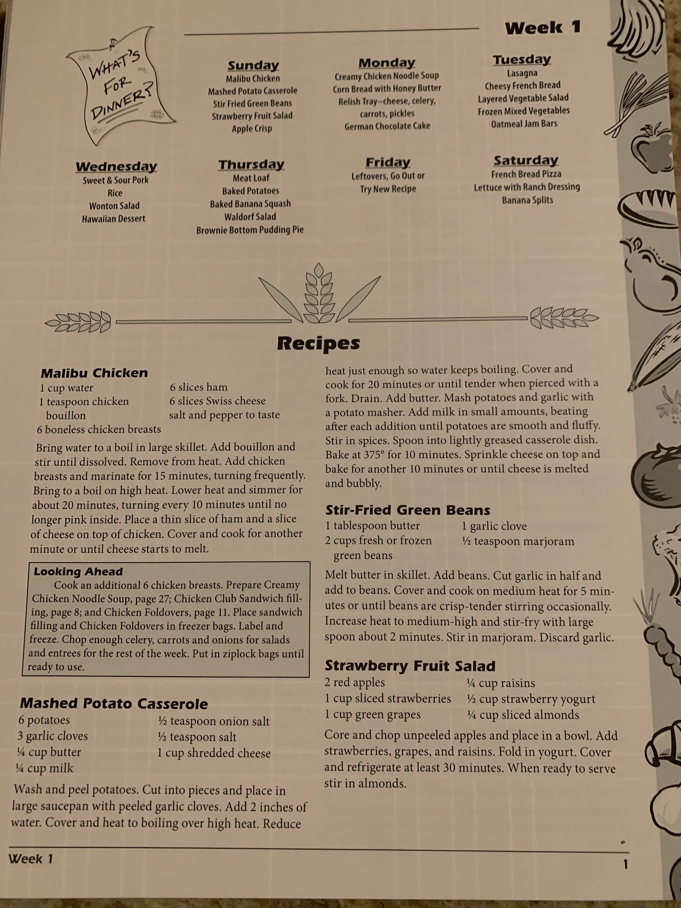 Breakfast Menus Plus BONUS Dinner Menus FREE - Etsy