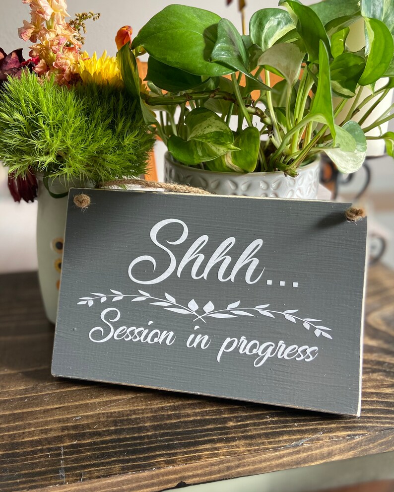 Session In Progress Sign Welcome Sign Class In Session | Etsy