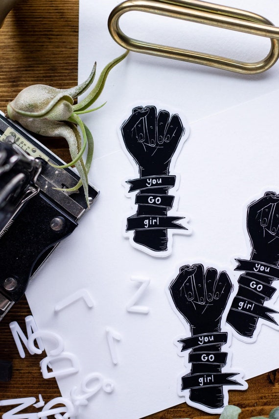 You Go Girl Sticker Decal Laptop Water bottle car | Etsy