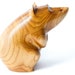 Wood Carving Rat Statue - Etsy