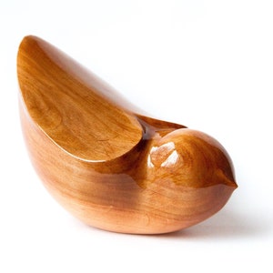 Wood Carving Bird Statue - Etsy