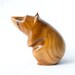 Wood Carving Rat Statue - Etsy