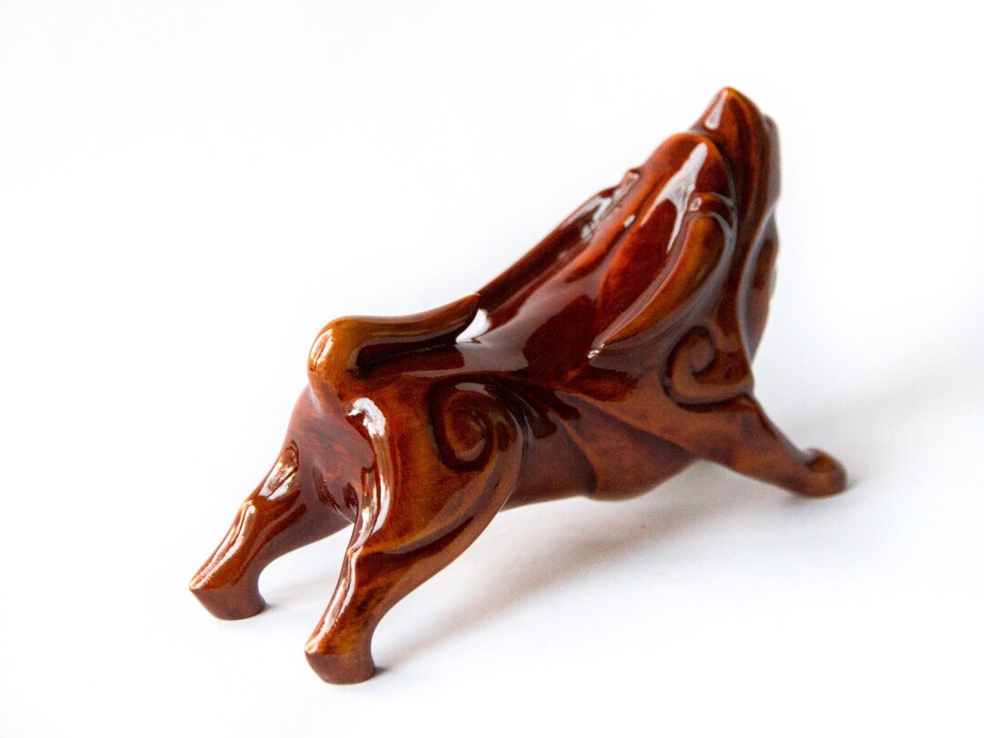 Wood Carving Bull Statue - Etsy