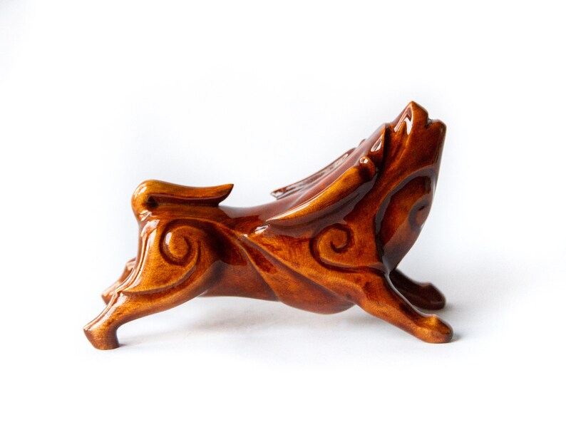 Wood Carving Bull Statue | Etsy