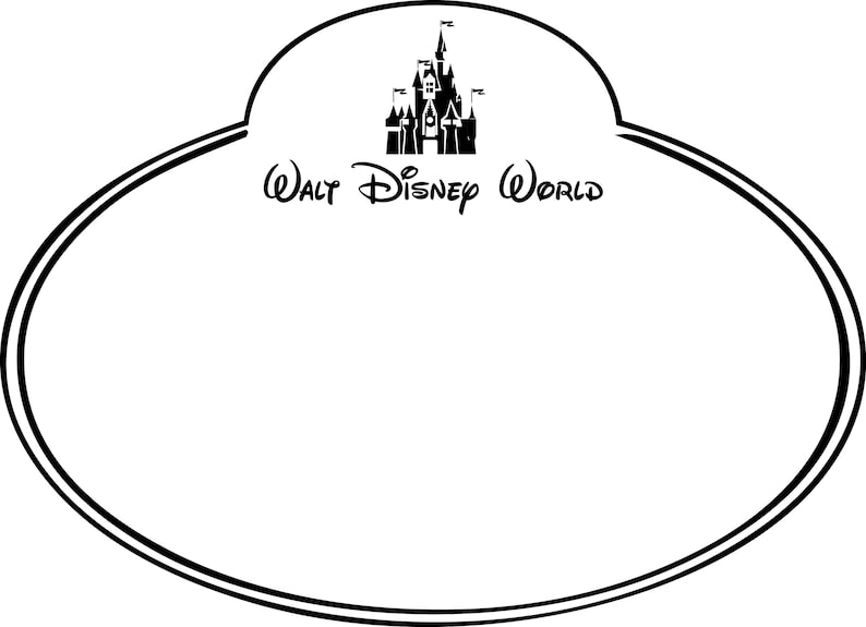WDW Nametag SVG - Etsy