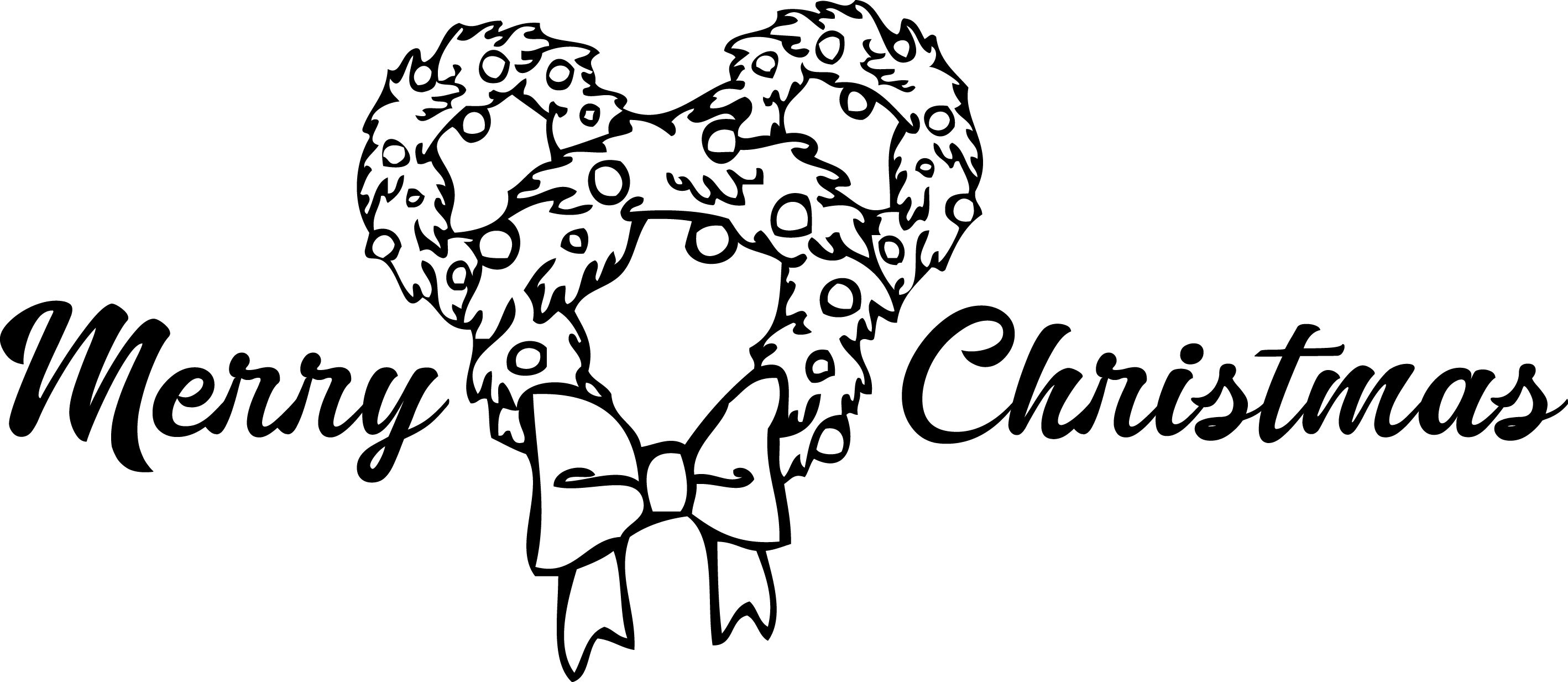 Merry Christmas Disney Wreath SVG - Etsy