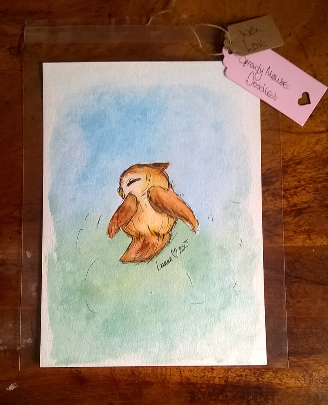 Quirky Owl Original Painting, Owl Nursery Wall Art, Original ...