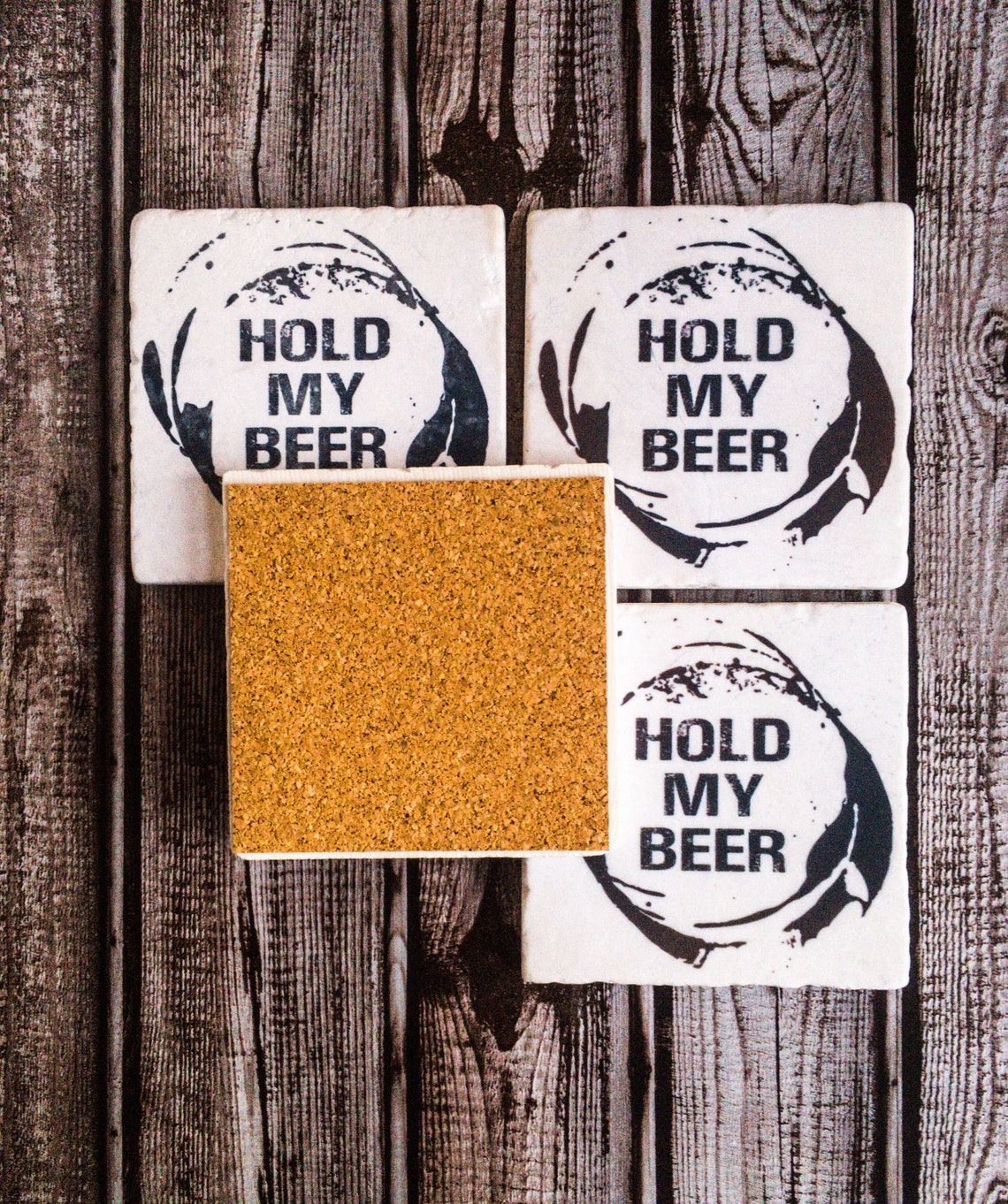 Funny Beer Coasters, Handmade Stone Coasters, Inappropriate Decor ...