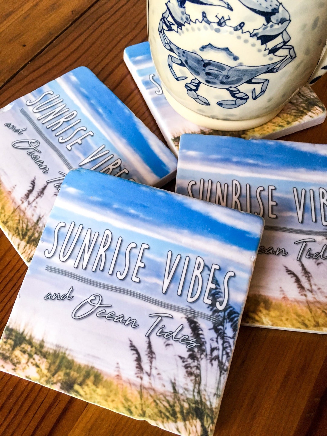 Beach Stone Coasters ~ Outer Banks NC ~ Sunrise Vibes and Ocean Tides ...