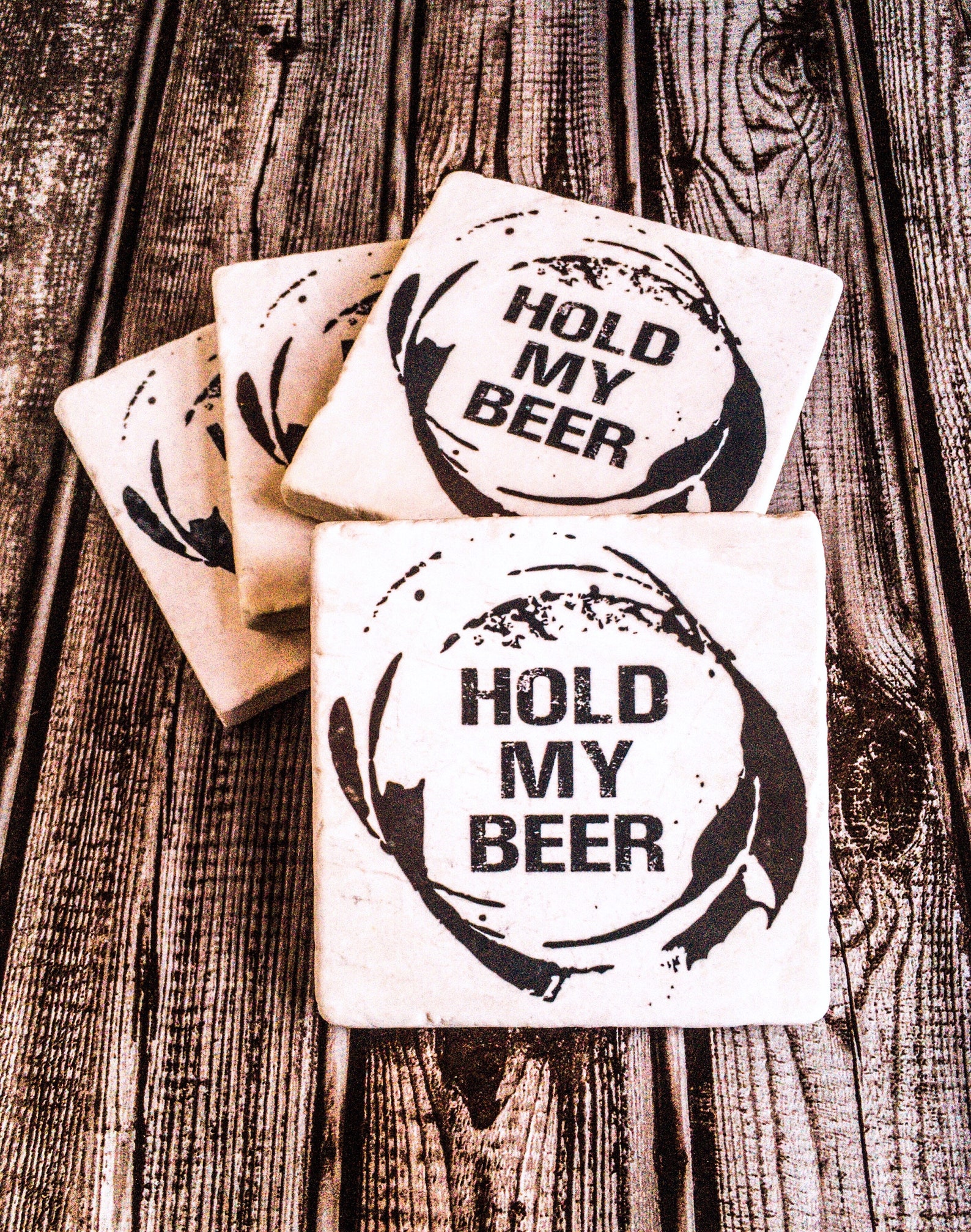 Funny Beer Coasters, Handmade Stone Coasters, Inappropriate Decor ...